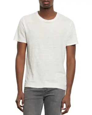 Sandro Clash Linen Tee - White