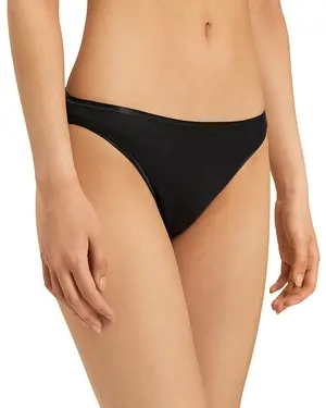 Hanro Cotton Seamless Bikini - Black