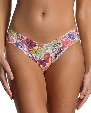 Hanky Panky Signature Lace Printed V-kini Adorned