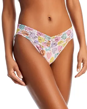 Hanky Panky Signature Lace Printed V-kini Be Mine Print