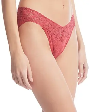Hanky Panky Signature Lace Printed V-kini Burnt Siena