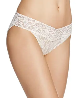 Hanky Panky Signature Lace Printed V-kini Ivory