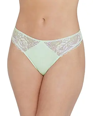SKARLETT BLUE Minx Lace Front Thong Blue Orchard