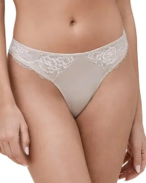 SKARLETT BLUE Minx Lace Front Thong - Cashmere/blush