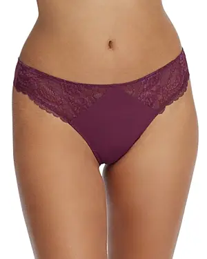 SKARLETT BLUE Minx Lace Front Thong Grappa/red