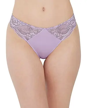 SKARLETT BLUE Minx Lace Front Thong Lilac/garl