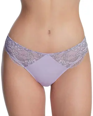 SKARLETT BLUE Minx Lace Front Thong Pureple Ice/matcha