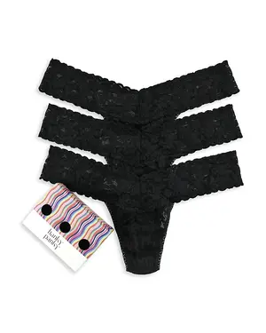 Hanky Panky HANKY PANKY Signature Lace Low Rise Thongs Black