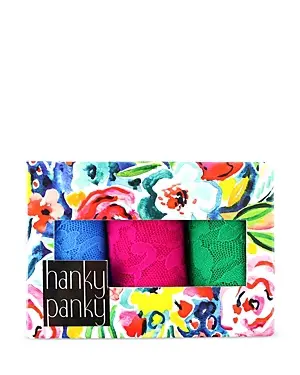 Hanky Panky Signature Lace Low Rise Thongs, Set Of 3 Summer 2021
