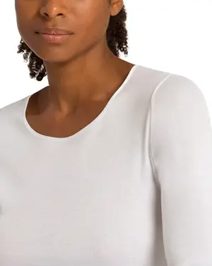 Hanro Cotton Long Sleeve Top - White