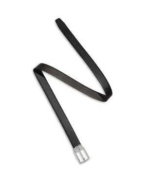 FERRAGAMO Gancini Keeper Reversible Belt - Black/brown