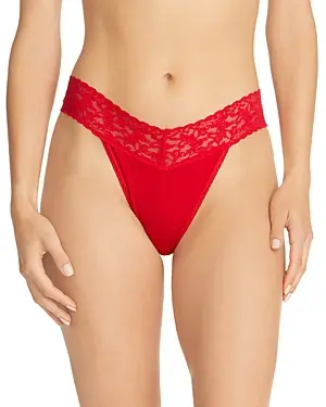 Hanky Panky Cotton With A Conscience Original-rise Thong Red