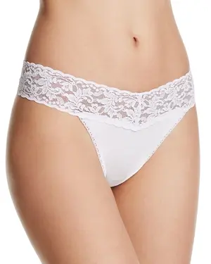 Hanky Panky Cotton With A Conscience Original-rise Thong White