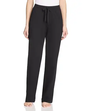 Hanro Cotton Deluxe Drawstring Lounge Pants - Black