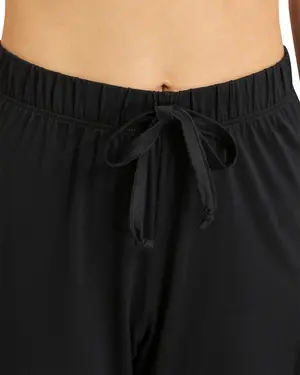 Hanro Cotton Deluxe Drawstring Lounge Pants - Black