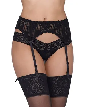 Hanky Panky Signature Lace Garter Belt - Black