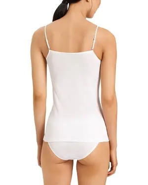 Hanro Moments Spaghetti Strap Camisole - White