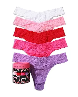 Hanky Panky Hanky Panky Signature Original-Rise Thongs, Set Of 5 French