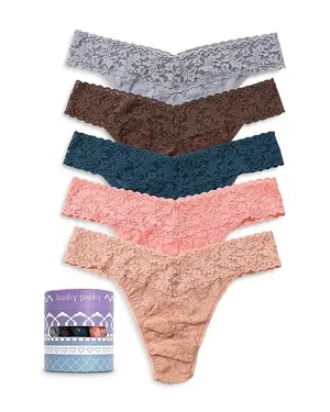 Hanky Panky Hanky Panky Signature Original-Rise Thongs, Set Of 5 Hpb