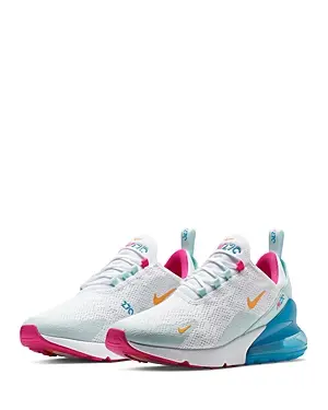 Nike Air Max 270 Low Top Sneakers White Teal