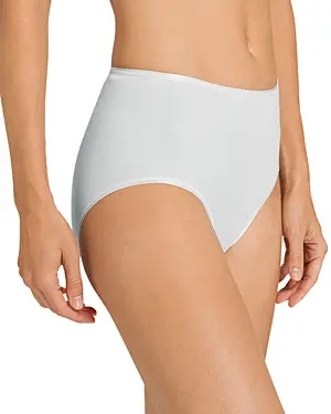 Hanro Cotton Seamless Full Briefs Cool Blue