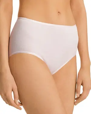 Hanro Cotton Seamless Full Briefs Honeydew