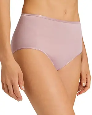 Hanro Cotton Seamless Full Briefs Pale Pink