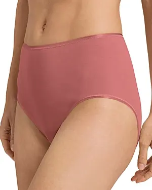 Hanro Cotton Seamless Full Briefs Sweet Pepper