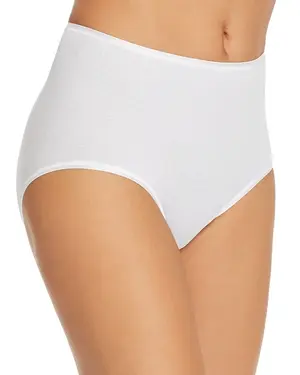 Hanro Cotton Seamless Full Briefs - White