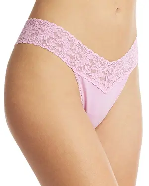 Hanky Panky Supimacotton Low-rise Thong Lotus Flower