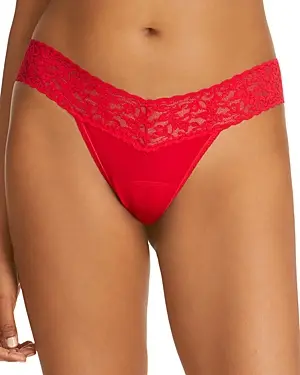 Hanky Panky Supimacotton Low-rise Thong Red