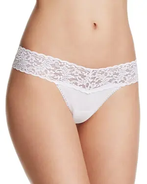 Hanky Panky Supimacotton Low-rise Thong - White