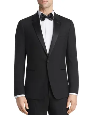Theory Chambers Slim Fit Tuxedo Jacket - Black