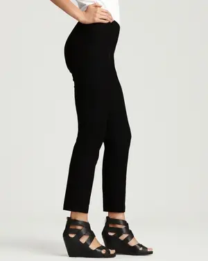 Eileen Fisher System Slim Ankle Pants - Black