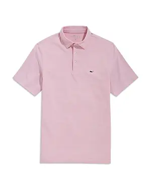 Vineyard Vines St. Jean Stripe Sankaty Regular Fit Polo Shirt A826 White