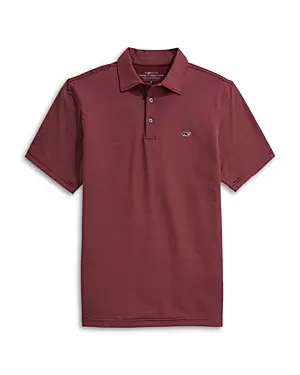 Vineyard Vines St. Jean Stripe Sankaty Regular Fit Polo Shirt B228 Crims