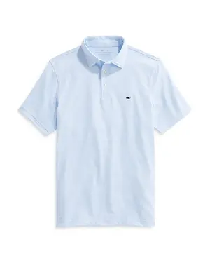 Vineyard Vines St. Jean Stripe Sankaty Regular Fit Polo Shirt Stripe White Cap