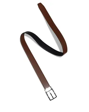 FERRAGAMO Gancini Keeper Reversible Belt - Black/brown