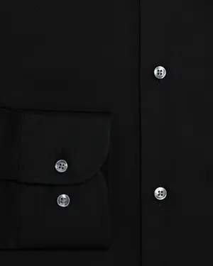 BOSS Basic Solid Slim Fit Dress Shirt - Black