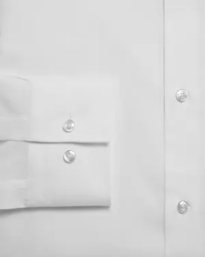 BOSS Basic Solid Slim Fit Dress Shirt - White