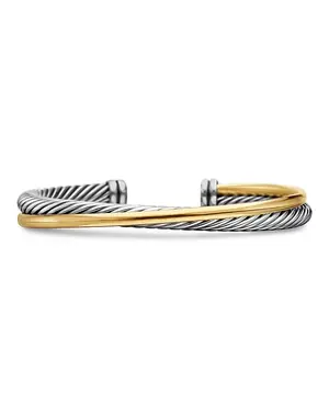 David Yurman David Yurman Crossover Cuff Silver/yellow Gold