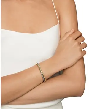 David Yurman Crossover Cuff - Silver/yellow Gold