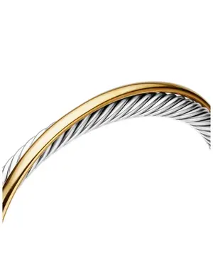 David Yurman Crossover Cuff - Silver/yellow Gold