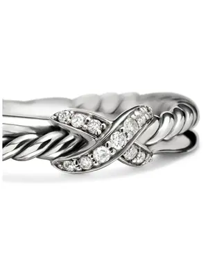 David Yurman Sterling Petite X Ring