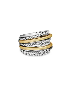 David Yurman Crossover Wide Ring - Gold/silver