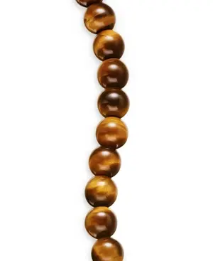 David Yurman Spiritual Beads Bracelet With Tigers Eye - Silver/red