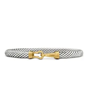 David Yurman David Yurman Cable Buckle Bracelet With Gold Gold/silver