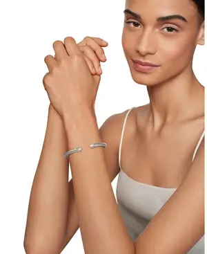 David Yurman Cable Classics Bracelet With Diamonds - Silver