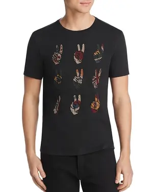 John Varvatos Peace Symbol Graphic T-shirt