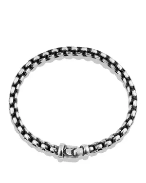 David Yurman Woven Box Chain Bracelet - Black/silver